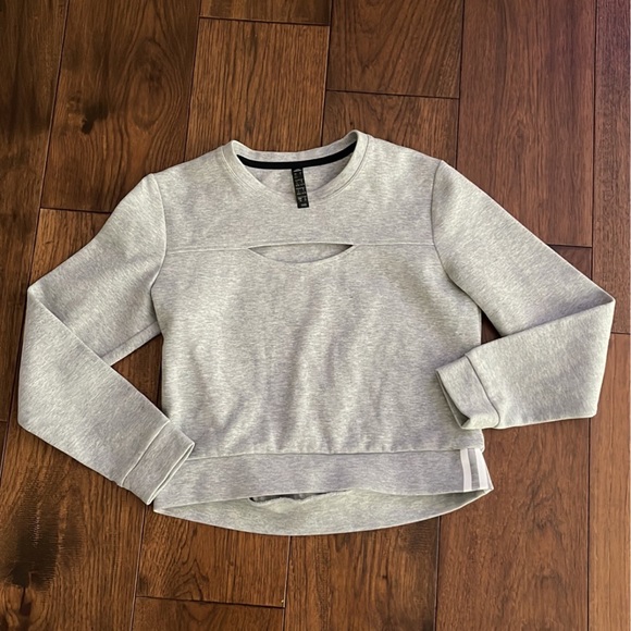 adidas | Sweaters | Adidas Cropped Sweater With Keyhole Size Small ...